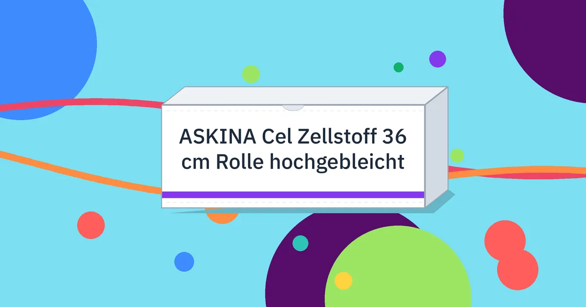 Symbolbild: Packung mit der Aufschrift ASKINA Cel Zellstoff 36 cm Rolle hochgebleicht (PZN 01417736) – Verfügbarkeit und Bezug in Apotheken in Frankfurt am Main