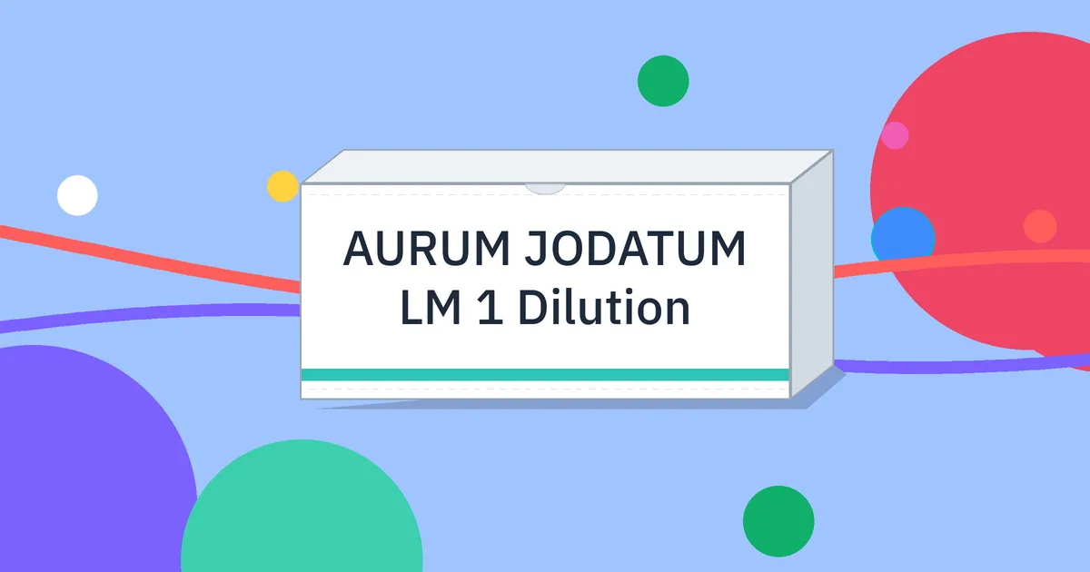 Symbolbild: Packung mit der Aufschrift AURUM JODATUM LM 1 Dilution (PZN 12784550) – Verfügbarkeit und Bezug in Apotheken in Frankfurt am Main