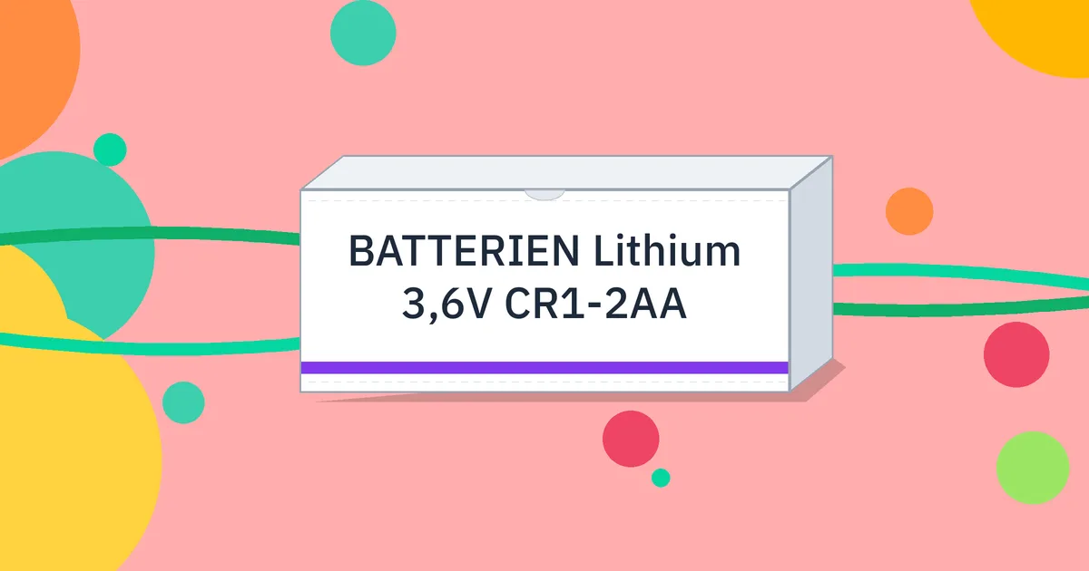 Symbolbild: Packung mit der Aufschrift BATTERIEN Lithium 3,6V CR1-2AA (PZN 01066567) – Verfügbarkeit und Bezug in Apotheken in Frankfurt am Main