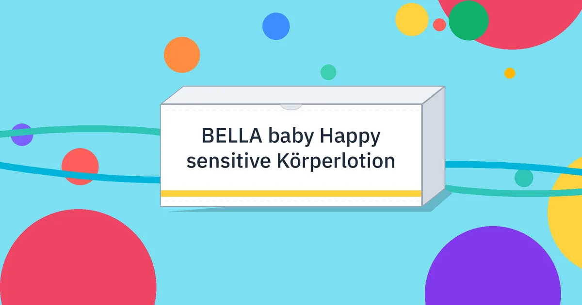 Symbolbild: Packung mit der Aufschrift BELLA baby Happy sensitive Körperlotion (PZN 18441472) – Verfügbarkeit und Bezug in Apotheken in Frankfurt am Main