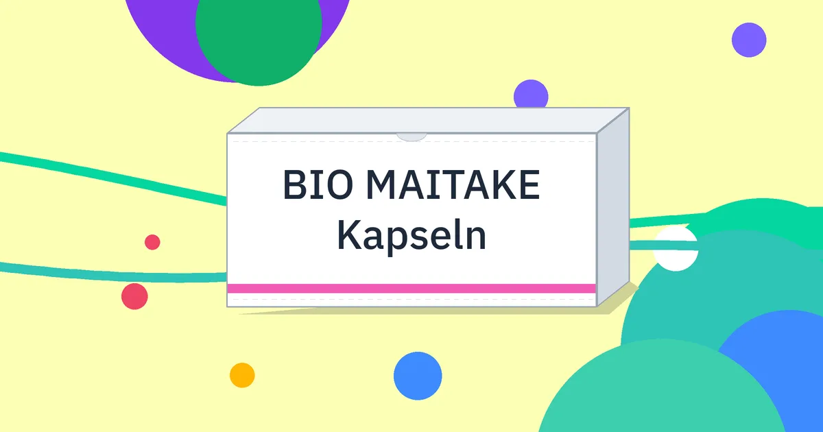 Symbolbild: Packung mit der Aufschrift BIO MAITAKE Kapseln (PZN 11552010) – Verfügbarkeit und Bezug in Apotheken in Frankfurt am Main