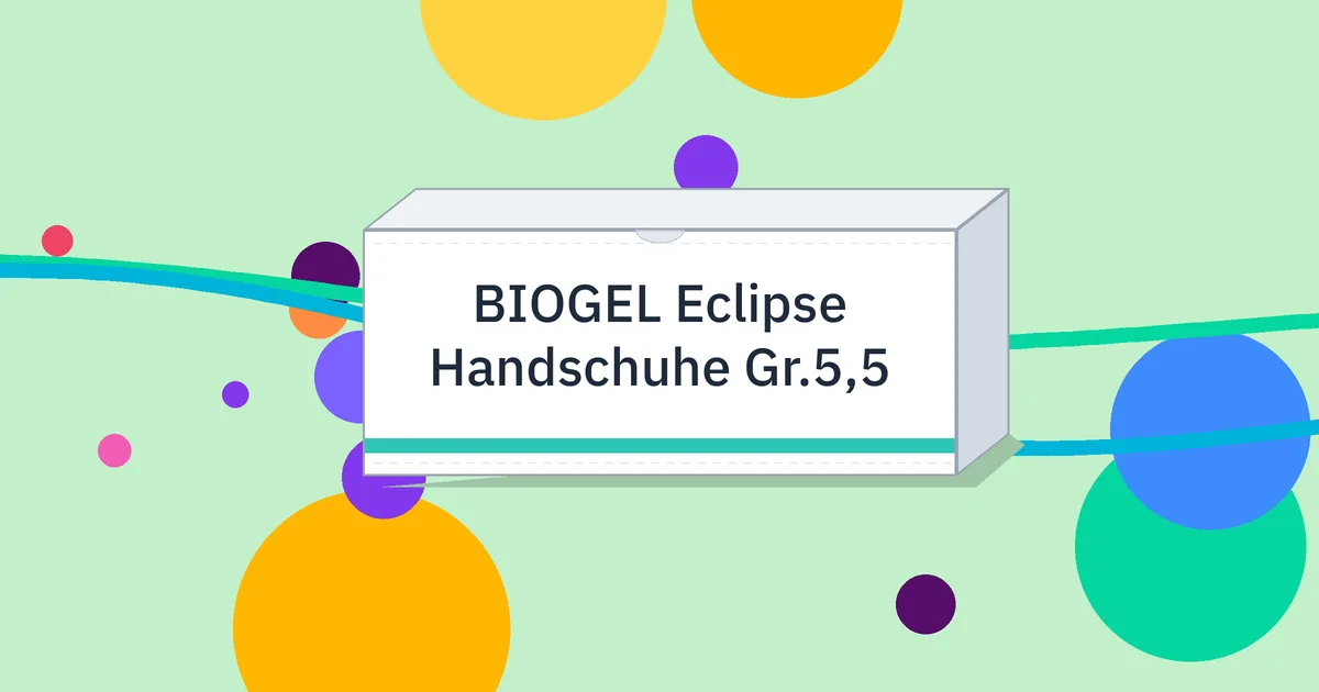 Symbolbild: Packung mit der Aufschrift BIOGEL Eclipse Handschuhe Gr.5,5 (PZN 04764740) – Verfügbarkeit und Bezug in Apotheken in Frankfurt am Main