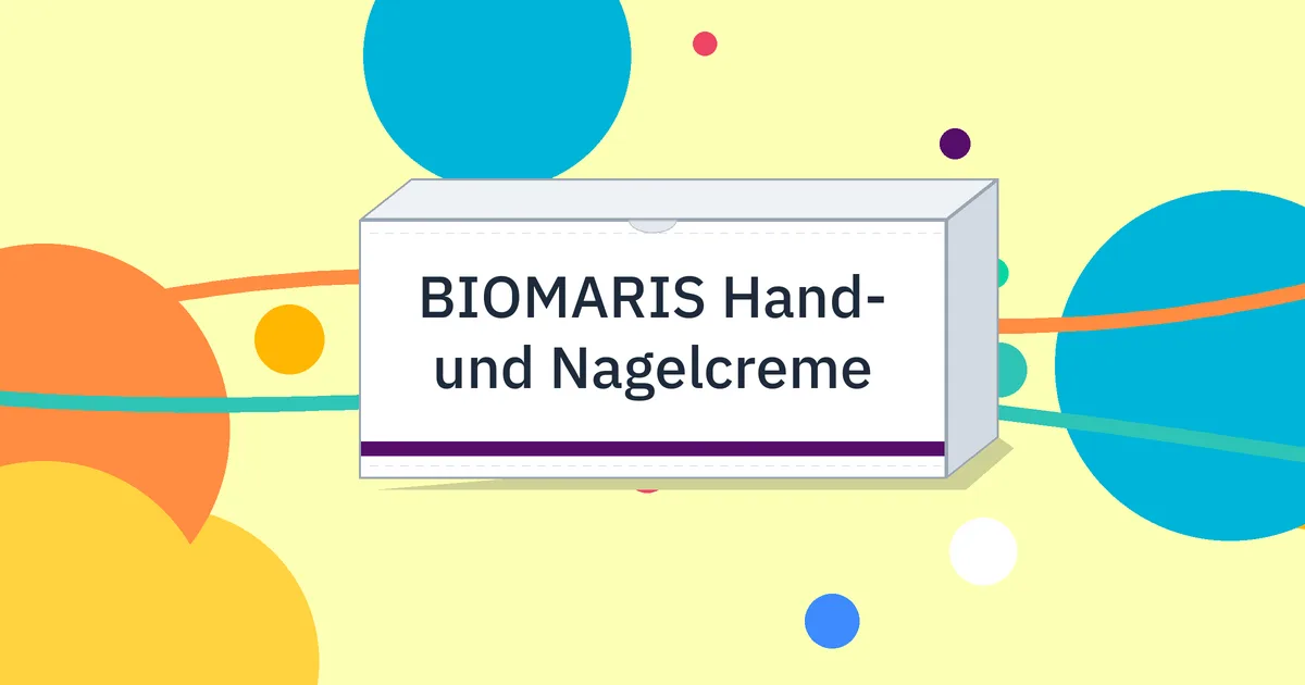 Symbolbild: Packung mit der Aufschrift BIOMARIS Hand- und Nagelcreme (PZN 07553400) – Verfügbarkeit und Bezug in Apotheken in Frankfurt am Main