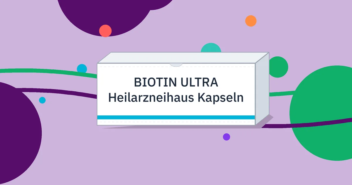 Symbolbild: Packung mit der Aufschrift BIOTIN ULTRA Heilarzneihaus Kapseln (PZN 15876100) – Verfügbarkeit und Bezug in Apotheken in Frankfurt am Main