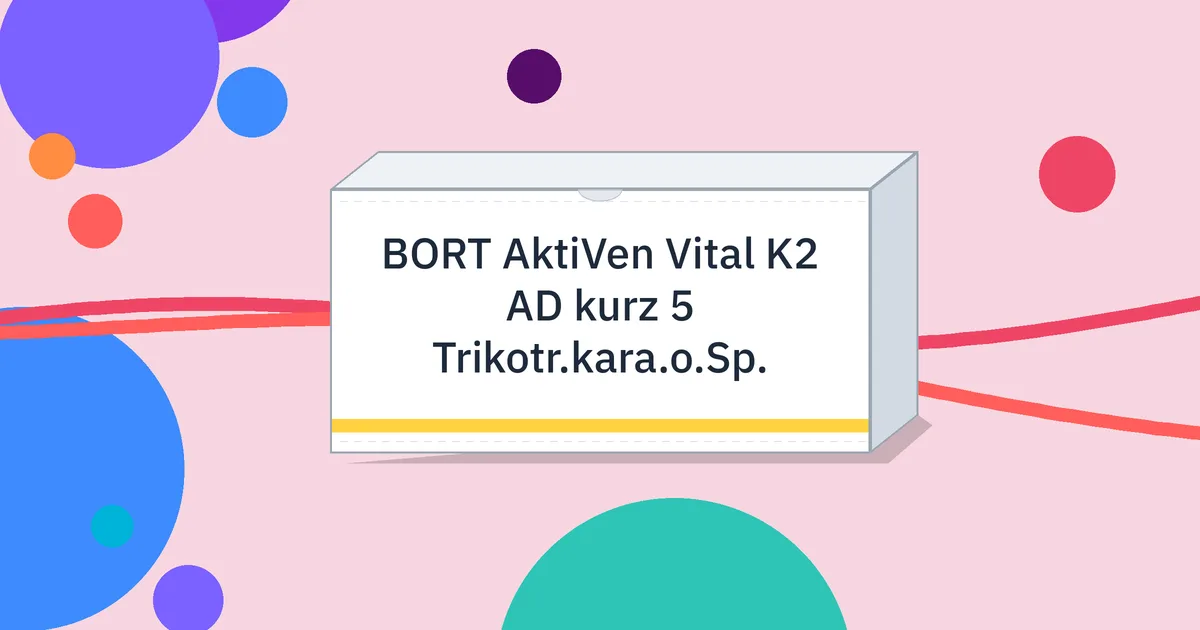 Symbolbild: Packung mit der Aufschrift BORT AktiVen Vital K2 AD kurz 5 Trikotr.kara.o.Sp. (PZN 12549352) – Verfügbarkeit und Bezug in Apotheken in Frankfurt am Main