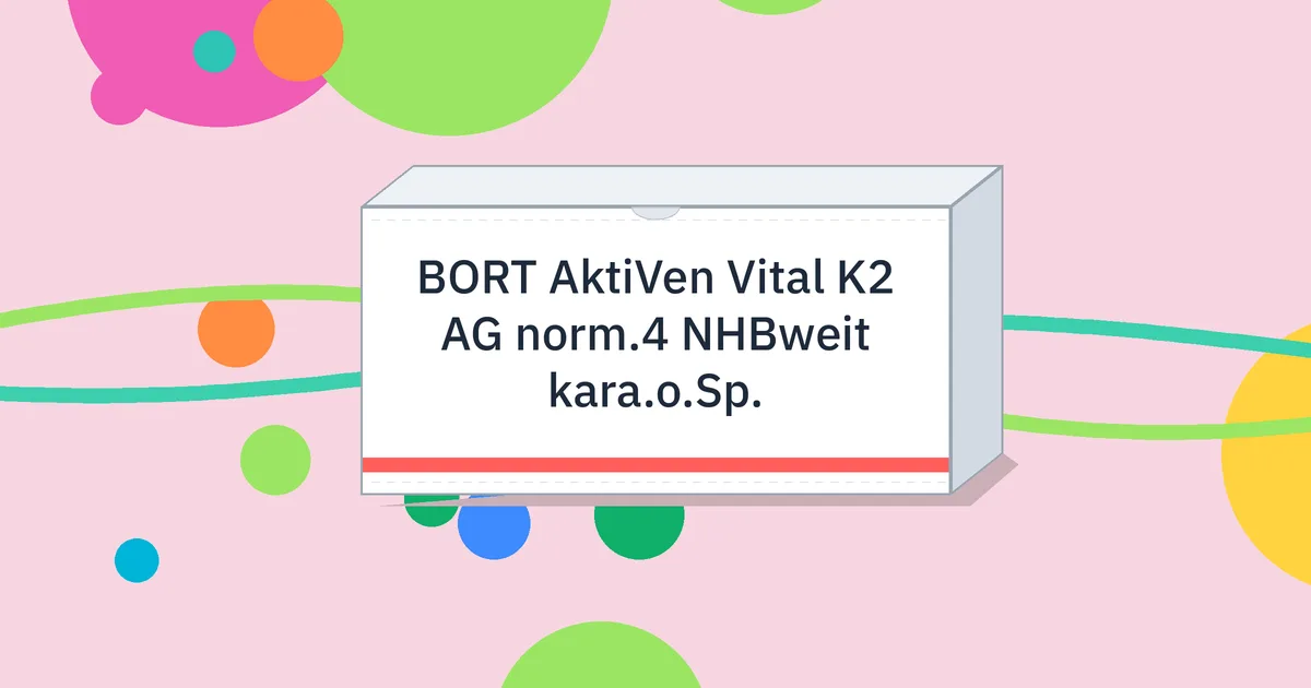 Symbolbild: Packung mit der Aufschrift BORT AktiVen Vital K2 AG norm.4 NHBweit kara.o.Sp. (PZN 12384158) – Verfügbarkeit und Bezug in Apotheken in Frankfurt am Main