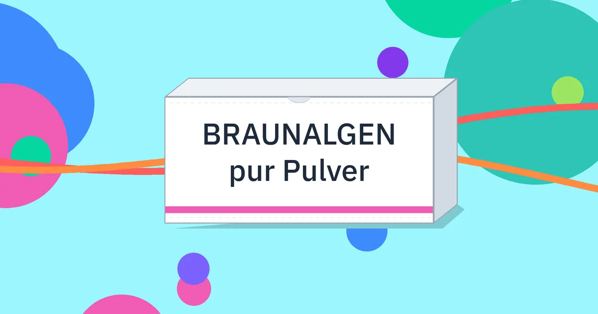 Symbolbild: Packung mit der Aufschrift BRAUNALGEN pur Pulver (PZN 03838011) – Verfügbarkeit und Bezug in Apotheken in Frankfurt am Main
