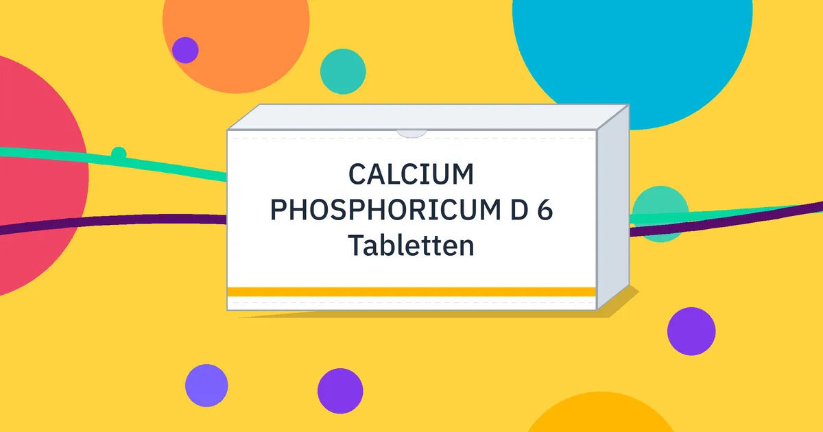Symbolbild: Packung mit der Aufschrift CALCIUM PHOSPHORICUM D 6 Tabletten (PZN 01762887) – Verfügbarkeit und Bezug in Apotheken in Frankfurt am Main