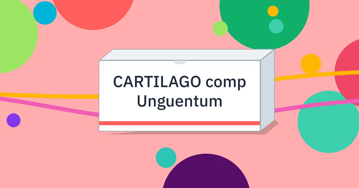 Symbolbild: Packung mit der Aufschrift CARTILAGO comp Unguentum (PZN 02198207) – Verfügbarkeit und Bezug in Apotheken in Frankfurt am Main