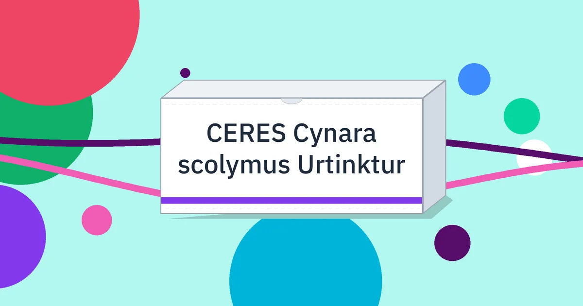 Symbolbild: Packung mit der Aufschrift CERES Cynara scolymus Urtinktur (PZN 00178838) – Verfügbarkeit und Bezug in Apotheken in Frankfurt am Main