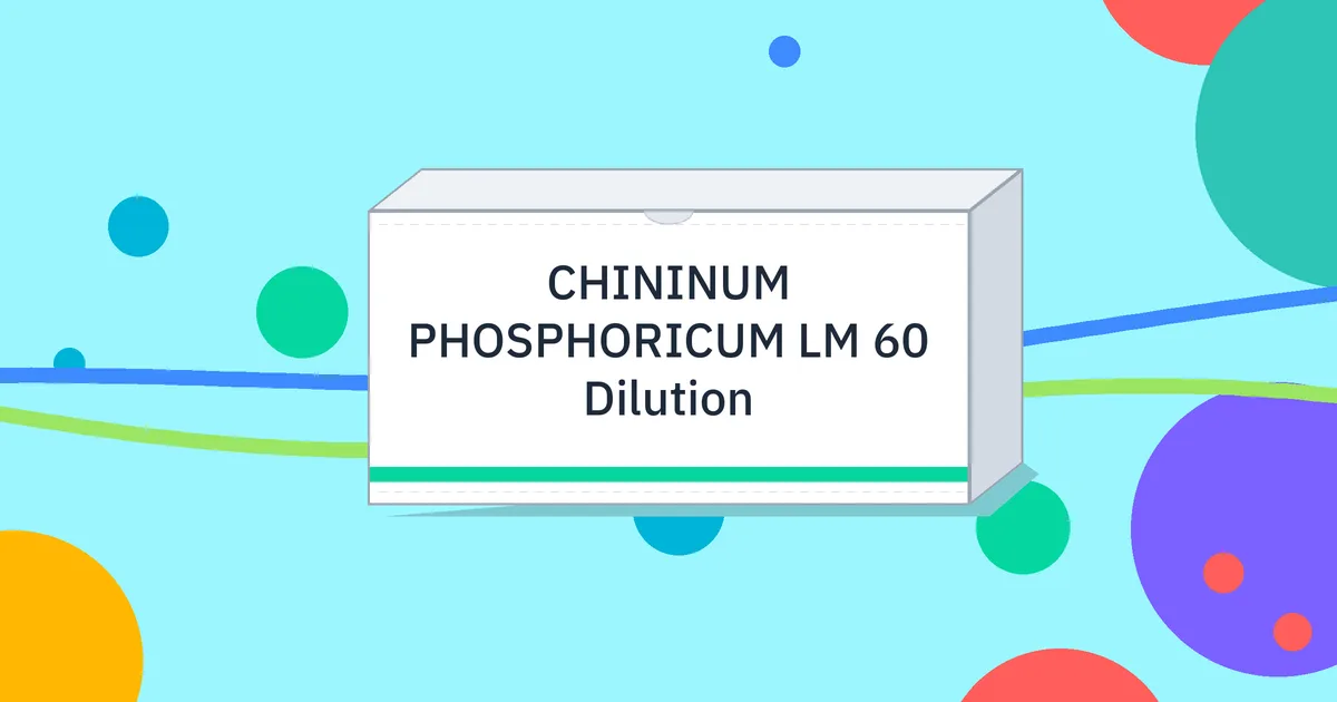 Symbolbild: Packung mit der Aufschrift CHININUM PHOSPHORICUM LM 60 Dilution (PZN 15867331) – Verfügbarkeit und Bezug in Apotheken in Frankfurt am Main