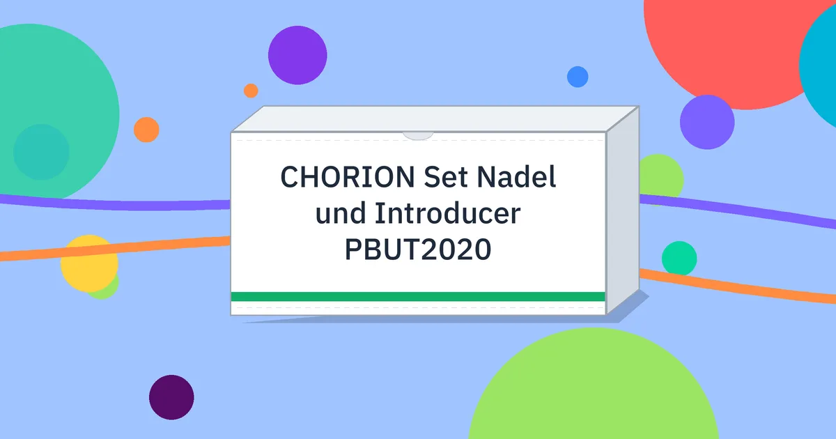 Symbolbild: Packung mit der Aufschrift CHORION Set Nadel und Introducer PBUT2020 (PZN 15242996) – Verfügbarkeit und Bezug in Apotheken in Frankfurt am Main