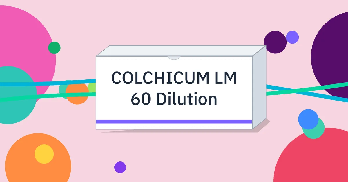 Symbolbild: Packung mit der Aufschrift COLCHICUM LM 60 Dilution (PZN 12832450) – Verfügbarkeit und Bezug in Apotheken in Frankfurt am Main