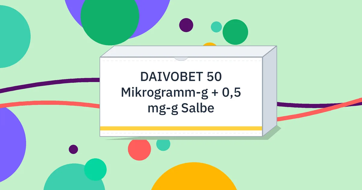 Symbolbild: Packung mit der Aufschrift DAIVOBET 50 Mikrogramm-g + 0,5 mg-g Salbe (PZN 13153596) – Verfügbarkeit und Bezug in Apotheken in Frankfurt am Main