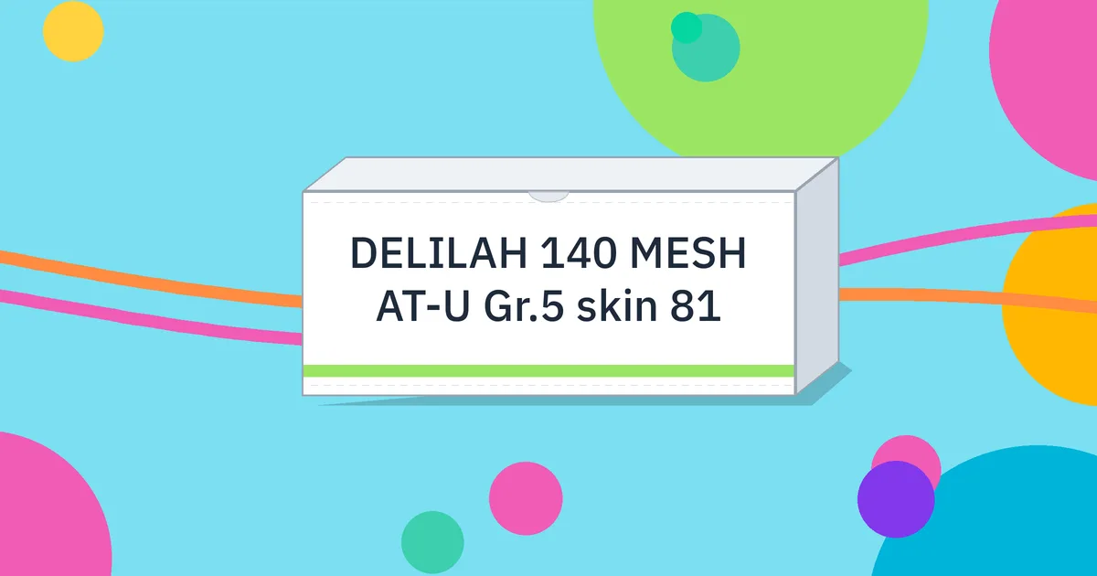 Symbolbild: Packung mit der Aufschrift DELILAH 140 MESH AT-U Gr.5 skin 81 (PZN 13850912) – Verfügbarkeit und Bezug in Apotheken in Frankfurt am Main