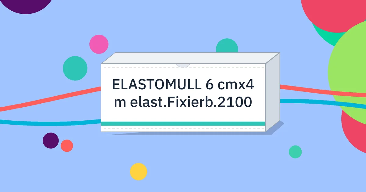 Symbolbild: Packung mit der Aufschrift ELASTOMULL 6 cmx4 m elast.Fixierb.2100 (PZN 12505863) – Verfügbarkeit und Bezug in Apotheken in Frankfurt am Main