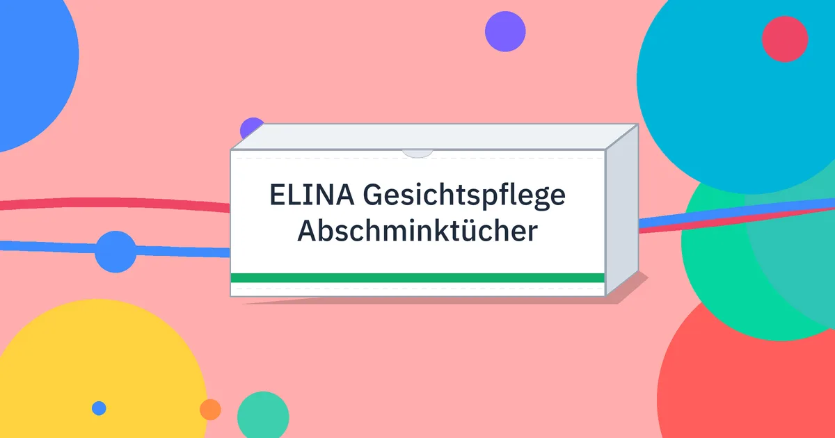 Symbolbild: Packung mit der Aufschrift ELINA Gesichtspflege Abschminktücher (PZN 17382968) – Verfügbarkeit und Bezug in Apotheken in Frankfurt am Main