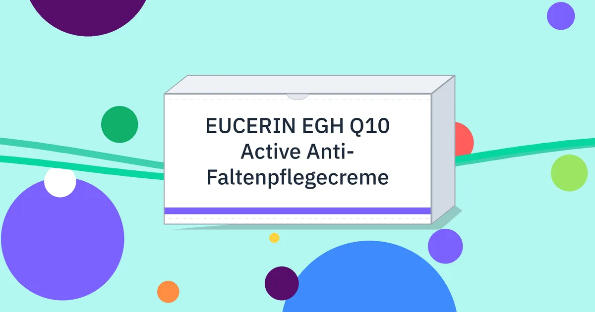 Symbolbild: Packung mit der Aufschrift EUCERIN EGH Q10 Active Anti-Faltenpflegecreme (PZN 08651665) – Verfügbarkeit und Bezug in Apotheken in Frankfurt am Main