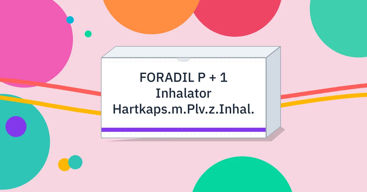 Symbolbild: Packung mit der Aufschrift FORADIL P + 1 Inhalator Hartkaps.m.Plv.z.Inhal. (PZN 06561030) – Verfügbarkeit und Bezug in Apotheken in Frankfurt am Main