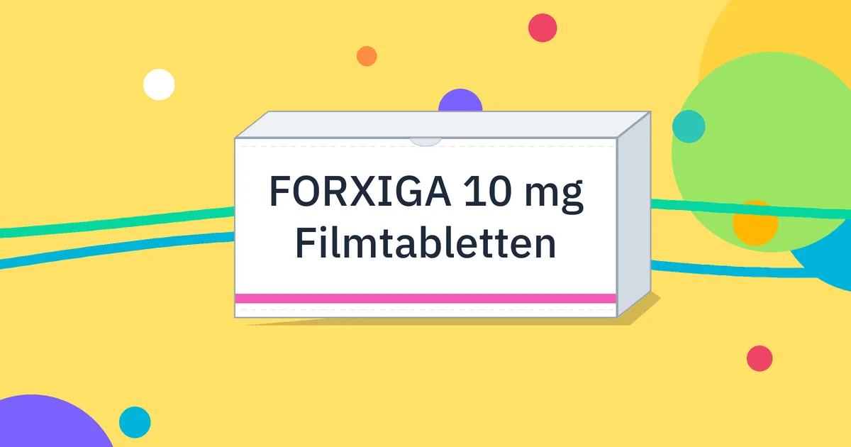 Symbolbild: Packung mit der Aufschrift FORXIGA 10 mg Filmtabletten (PZN 19798041) – Verfügbarkeit und Bezug in Apotheken in Frankfurt am Main