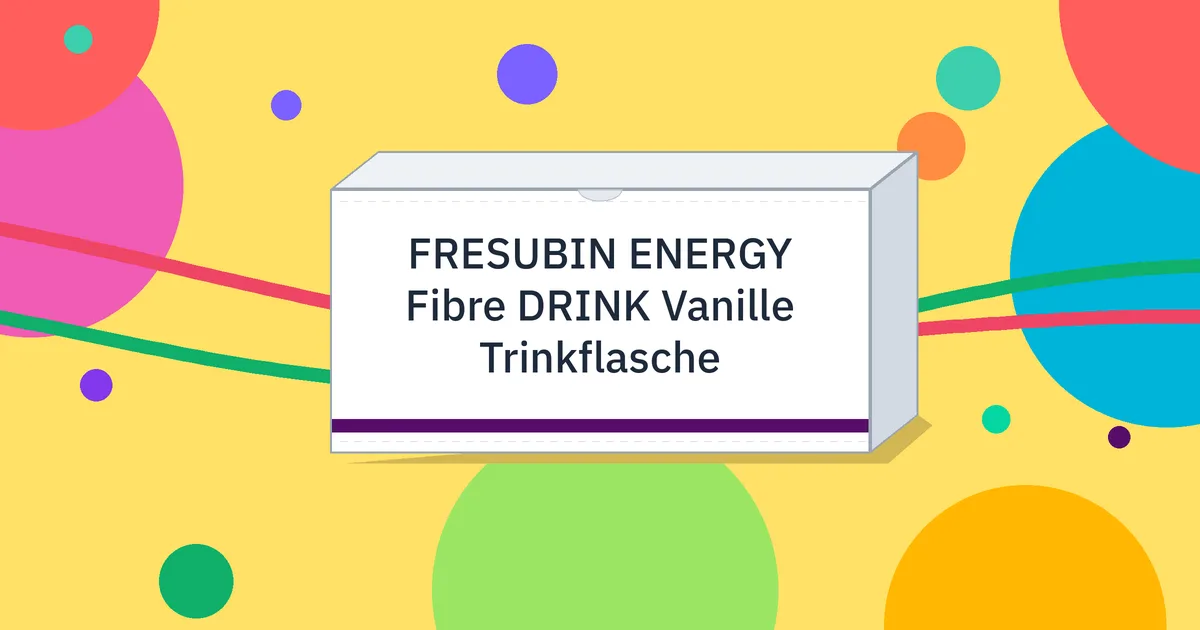 Symbolbild: Packung mit der Aufschrift FRESUBIN ENERGY Fibre DRINK Vanille Trinkflasche (PZN 20192160) – Verfügbarkeit und Bezug in Apotheken in Frankfurt am Main