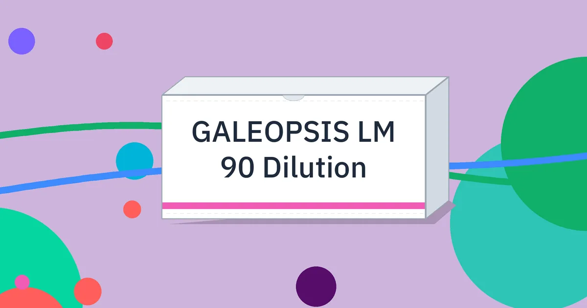 Symbolbild: Packung mit der Aufschrift GALEOPSIS LM 90 Dilution (PZN 13496480) – Verfügbarkeit und Bezug in Apotheken in Frankfurt am Main