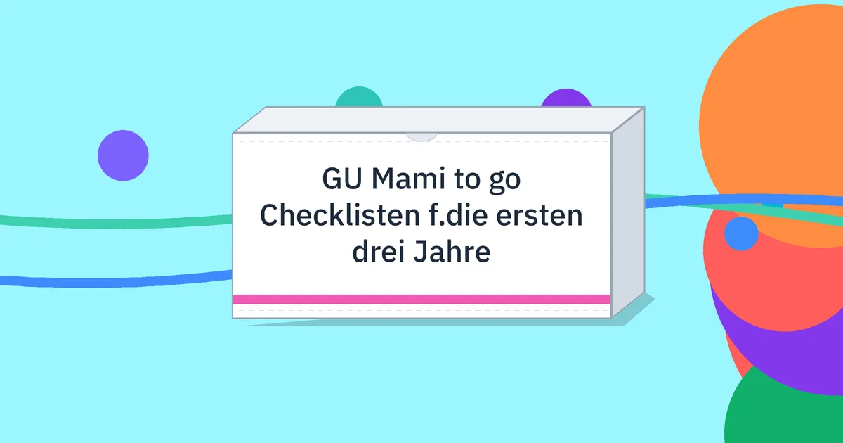Symbolbild: Packung mit der Aufschrift GU Mami to go Checklisten f.die ersten drei Jahre (PZN 14257300) – Verfügbarkeit und Bezug in Apotheken in Frankfurt am Main