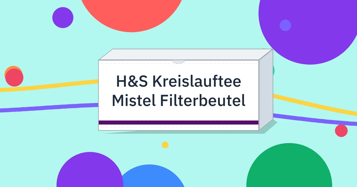 Symbolbild: Packung mit der Aufschrift H&S Kreislauftee Mistel Filterbeutel (PZN 00515922) – Verfügbarkeit und Bezug in Apotheken in Frankfurt am Main