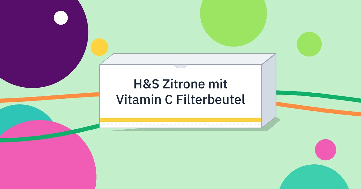 Symbolbild: Packung mit der Aufschrift H&S Zitrone mit Vitamin C Filterbeutel (PZN 17454320) – Verfügbarkeit und Bezug in Apotheken in Frankfurt am Main