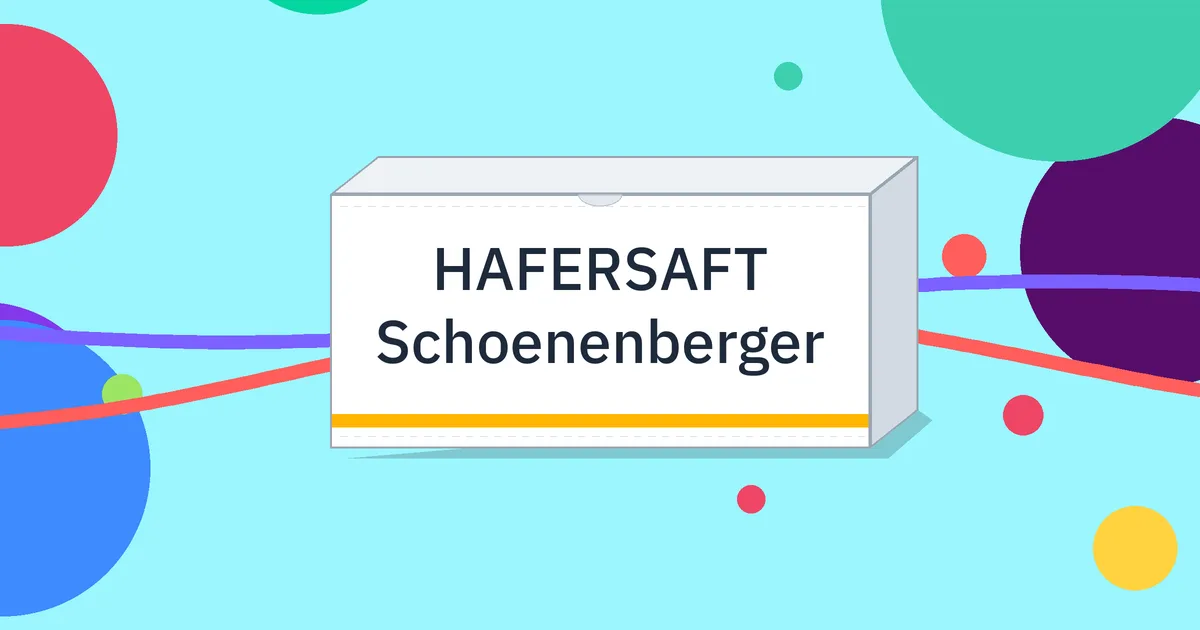 Symbolbild: Packung mit der Aufschrift HAFERSAFT Schoenenberger (PZN 00692127) – Verfügbarkeit und Bezug in Apotheken in Frankfurt am Main