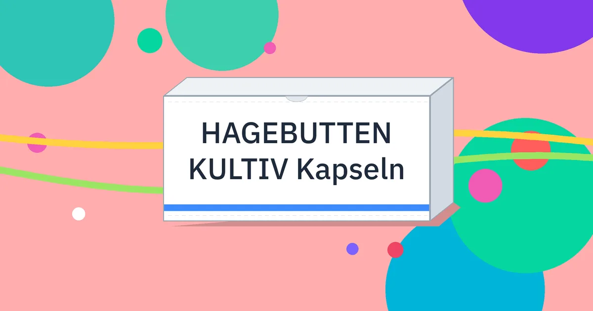 Symbolbild: Packung mit der Aufschrift HAGEBUTTEN KULTIV Kapseln (PZN 02885310) – Verfügbarkeit und Bezug in Apotheken in Frankfurt am Main