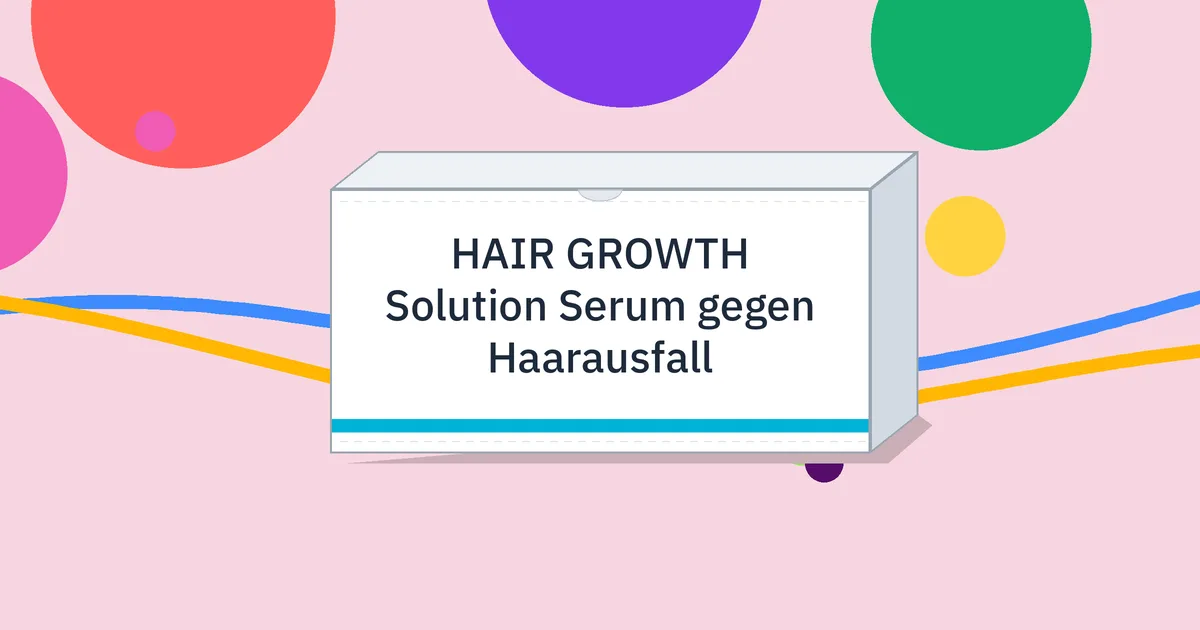 Symbolbild: Packung mit der Aufschrift HAIR GROWTH Solution Serum gegen Haarausfall (PZN 18238038) – Verfügbarkeit und Bezug in Apotheken in Frankfurt am Main