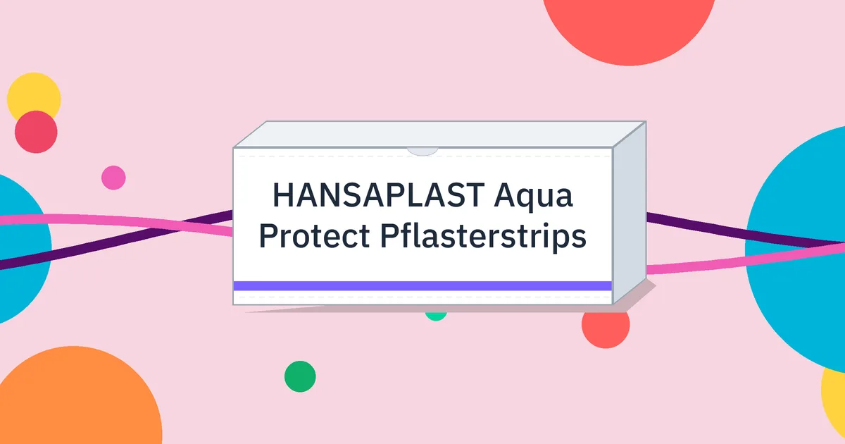 Symbolbild: Packung mit der Aufschrift HANSAPLAST Aqua Protect Pflasterstrips (PZN 16762433) – Verfügbarkeit und Bezug in Apotheken in Frankfurt am Main