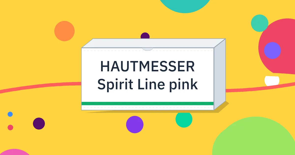 Symbolbild: Packung mit der Aufschrift HAUTMESSER Spirit Line pink (PZN 01516817) – Verfügbarkeit und Bezug in Apotheken in Frankfurt am Main