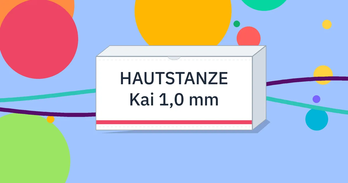 Symbolbild: Packung mit der Aufschrift HAUTSTANZE Kai 1,0 mm (PZN 18605011) – Verfügbarkeit und Bezug in Apotheken in Frankfurt am Main
