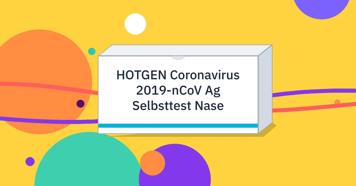Symbolbild: Packung mit der Aufschrift HOTGEN Coronavirus 2019-nCoV Ag Selbsttest Nase (PZN 17876831) – Verfügbarkeit und Bezug in Apotheken in Frankfurt am Main