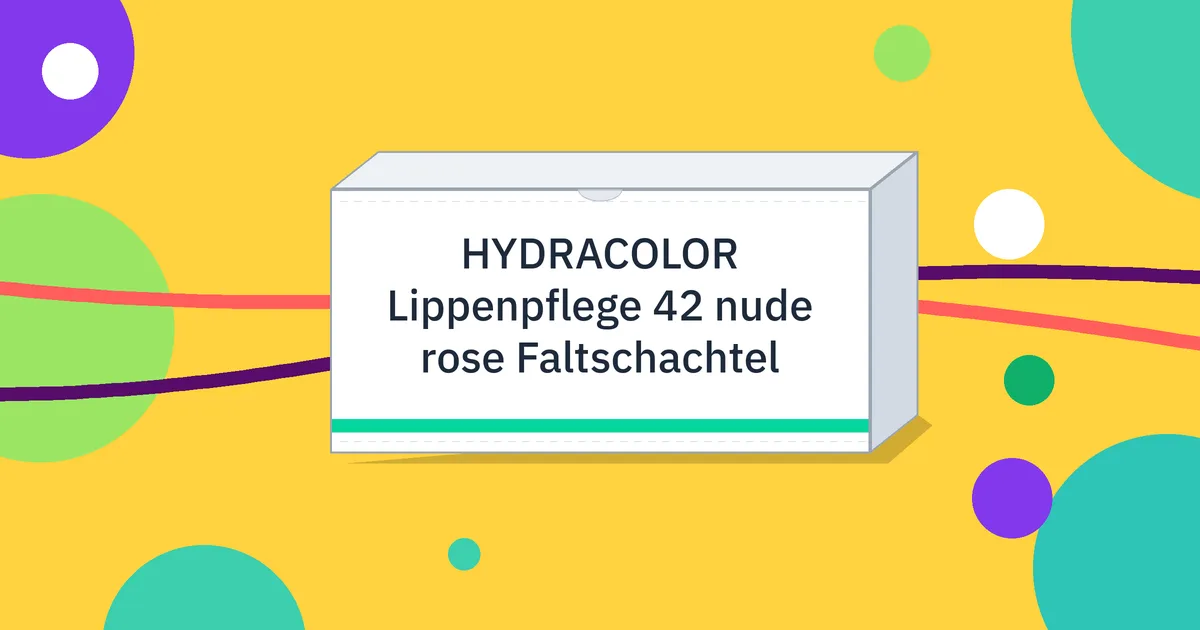 Symbolbild: Packung mit der Aufschrift HYDRACOLOR Lippenpflege 42 nude rose Faltschachtel (PZN 02289803) – Verfügbarkeit und Bezug in Apotheken in Frankfurt am Main