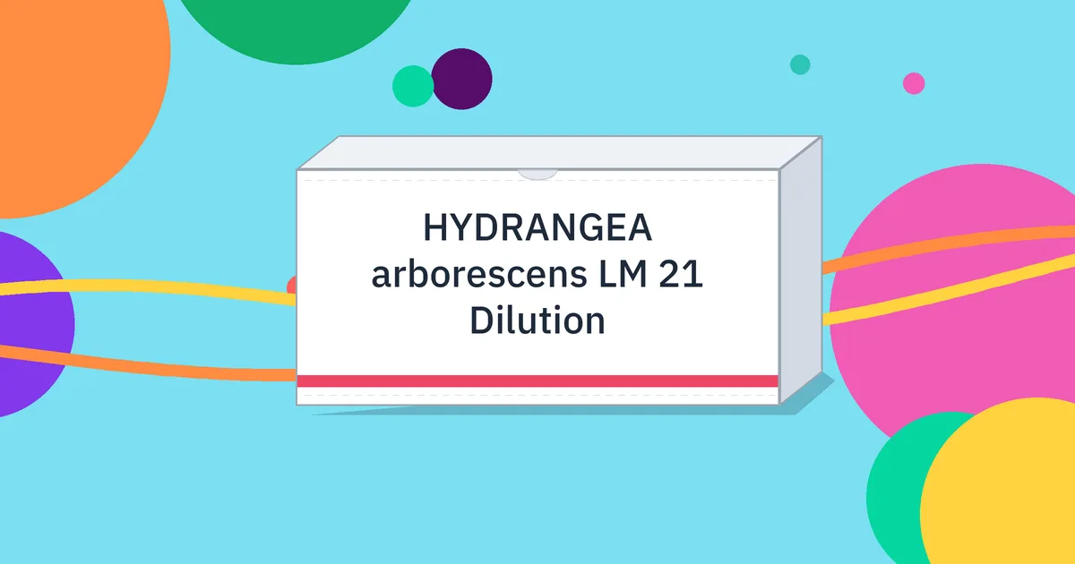 Symbolbild: Packung mit der Aufschrift HYDRANGEA arborescens LM 21 Dilution (PZN 13556408) – Verfügbarkeit und Bezug in Apotheken in Frankfurt am Main
