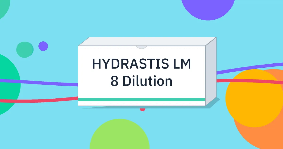Symbolbild: Packung mit der Aufschrift HYDRASTIS LM 8 Dilution (PZN 12890097) – Verfügbarkeit und Bezug in Apotheken in Frankfurt am Main
