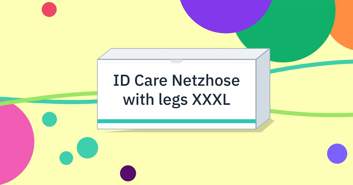 Symbolbild: Packung mit der Aufschrift ID Care Netzhose with legs XXXL (PZN 16162302) – Verfügbarkeit und Bezug in Apotheken in Frankfurt am Main