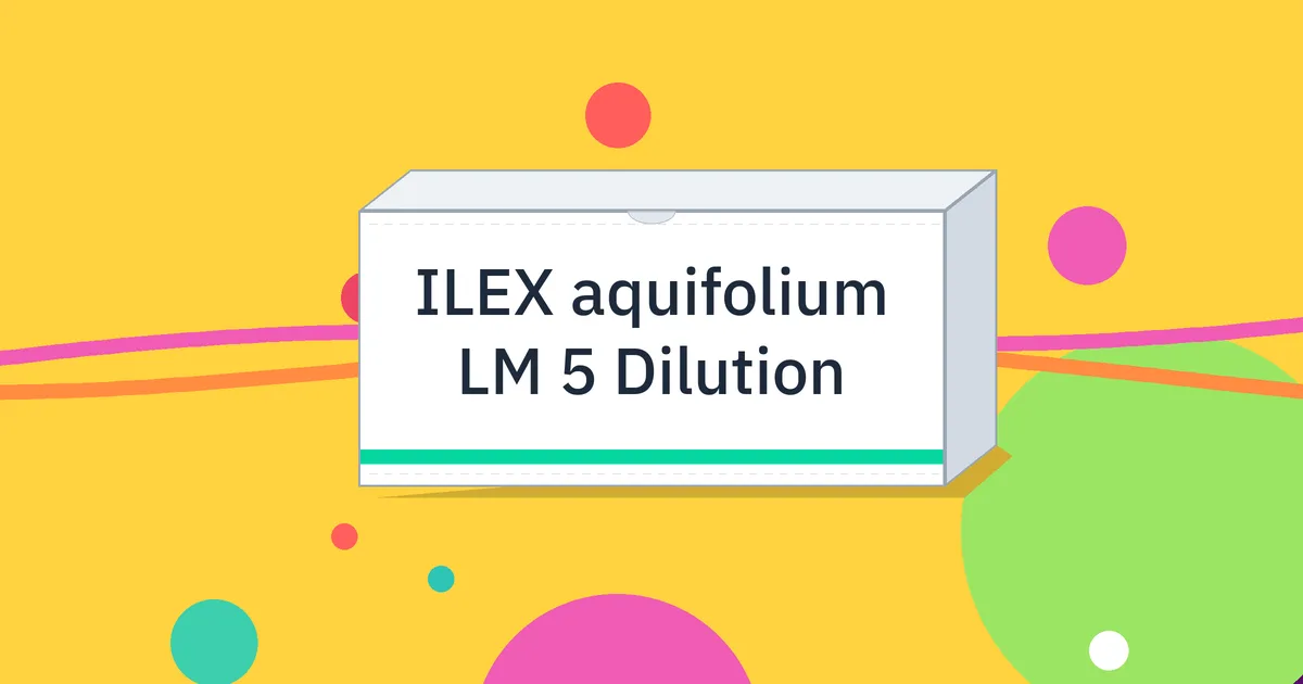 Symbolbild: Packung mit der Aufschrift ILEX aquifolium LM 5 Dilution (PZN 12911994) – Verfügbarkeit und Bezug in Apotheken in Frankfurt am Main