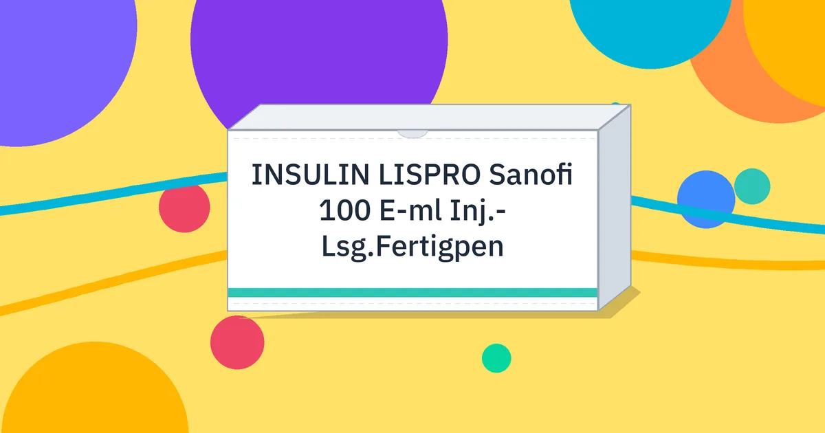 Symbolbild: Packung mit der Aufschrift INSULIN LISPRO Sanofi 100 E-ml Inj.-Lsg.Fertigpen (PZN 14213739) – Verfügbarkeit und Bezug in Apotheken in Frankfurt am Main