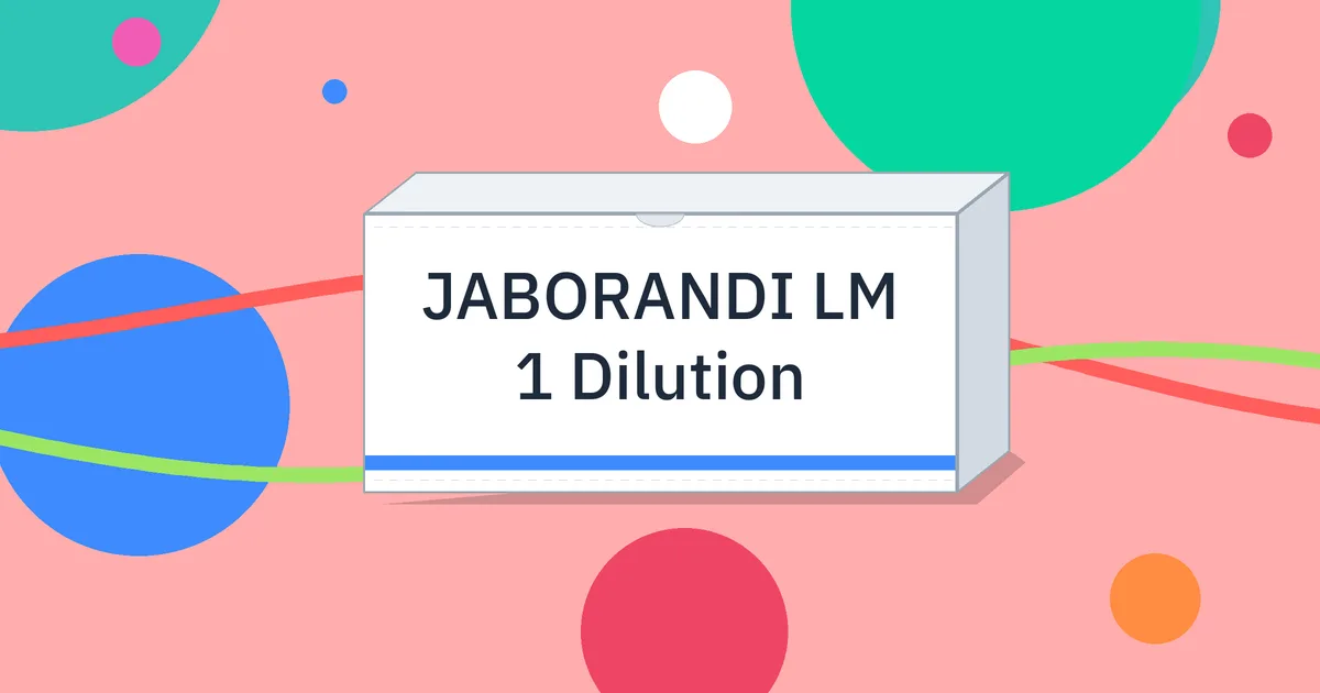 Symbolbild: Packung mit der Aufschrift JABORANDI LM 1 Dilution (PZN 12915124) – Verfügbarkeit und Bezug in Apotheken in Frankfurt am Main