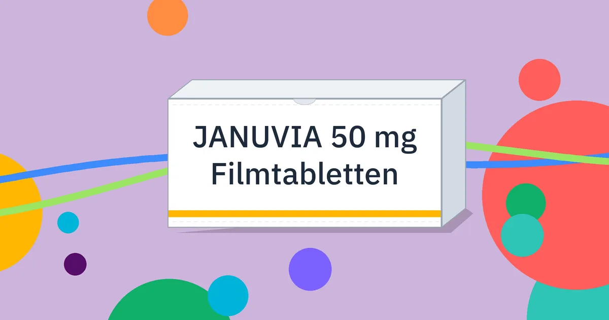 Symbolbild: Packung mit der Aufschrift JANUVIA 50 mg Filmtabletten (PZN 19624246) – Verfügbarkeit und Bezug in Apotheken in Frankfurt am Main