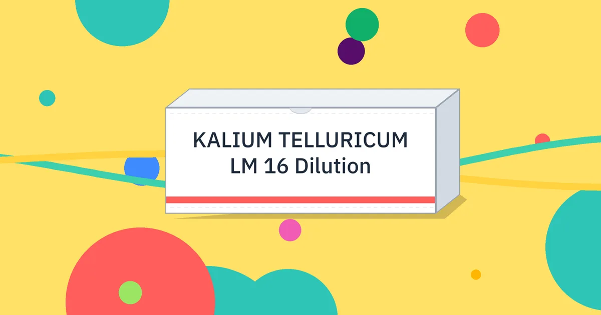 Symbolbild: Packung mit der Aufschrift KALIUM TELLURICUM LM 16 Dilution (PZN 12927274) – Verfügbarkeit und Bezug in Apotheken in Frankfurt am Main