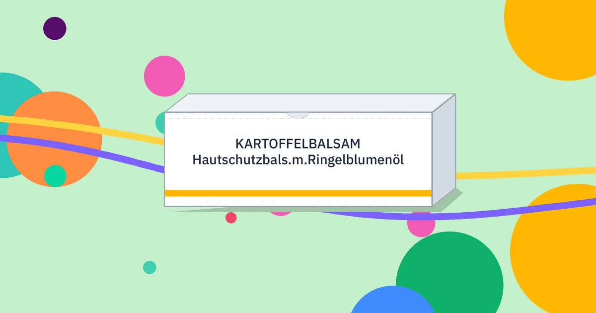 Symbolbild: Packung mit der Aufschrift KARTOFFELBALSAM Hautschutzbals.m.Ringelblumenöl (PZN 02754252) – Verfügbarkeit und Bezug in Apotheken in Frankfurt am Main