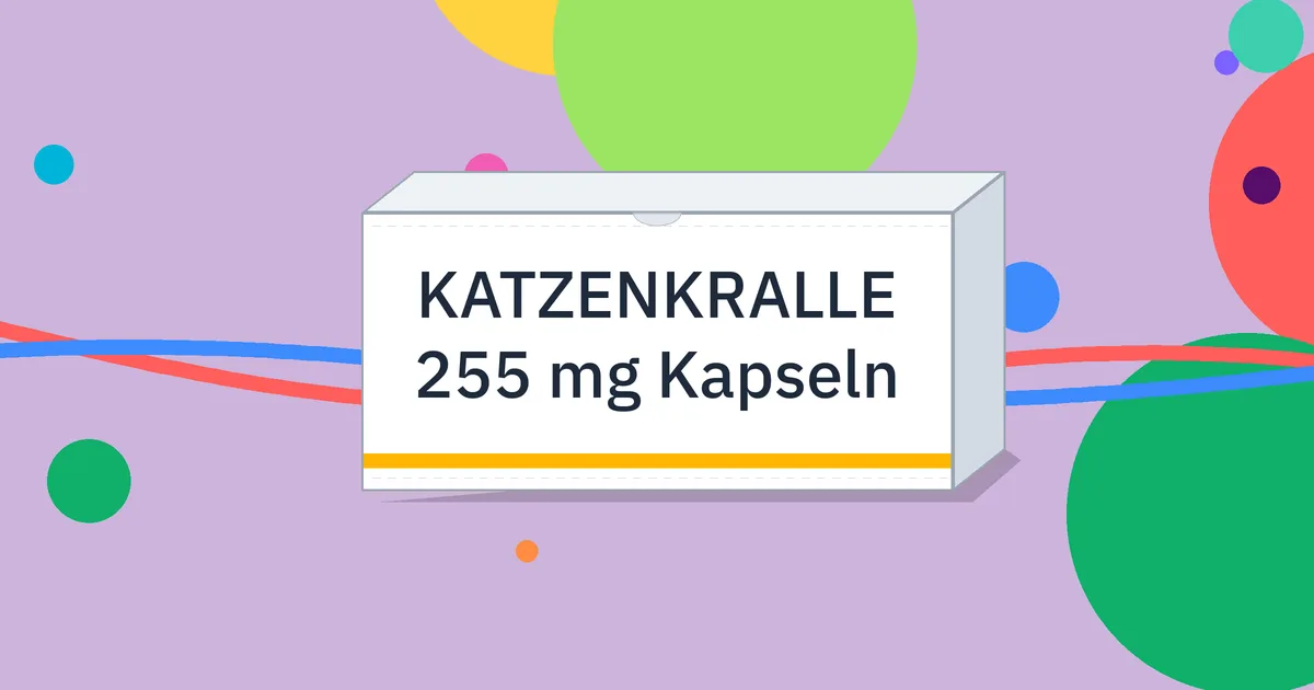 Symbolbild: Packung mit der Aufschrift KATZENKRALLE 255 mg Kapseln (PZN 18216396) – Verfügbarkeit und Bezug in Apotheken in Frankfurt am Main