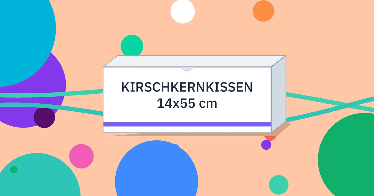 Symbolbild: Packung mit der Aufschrift KIRSCHKERNKISSEN 14x55 cm (PZN 10113314) – Verfügbarkeit und Bezug in Apotheken in Frankfurt am Main