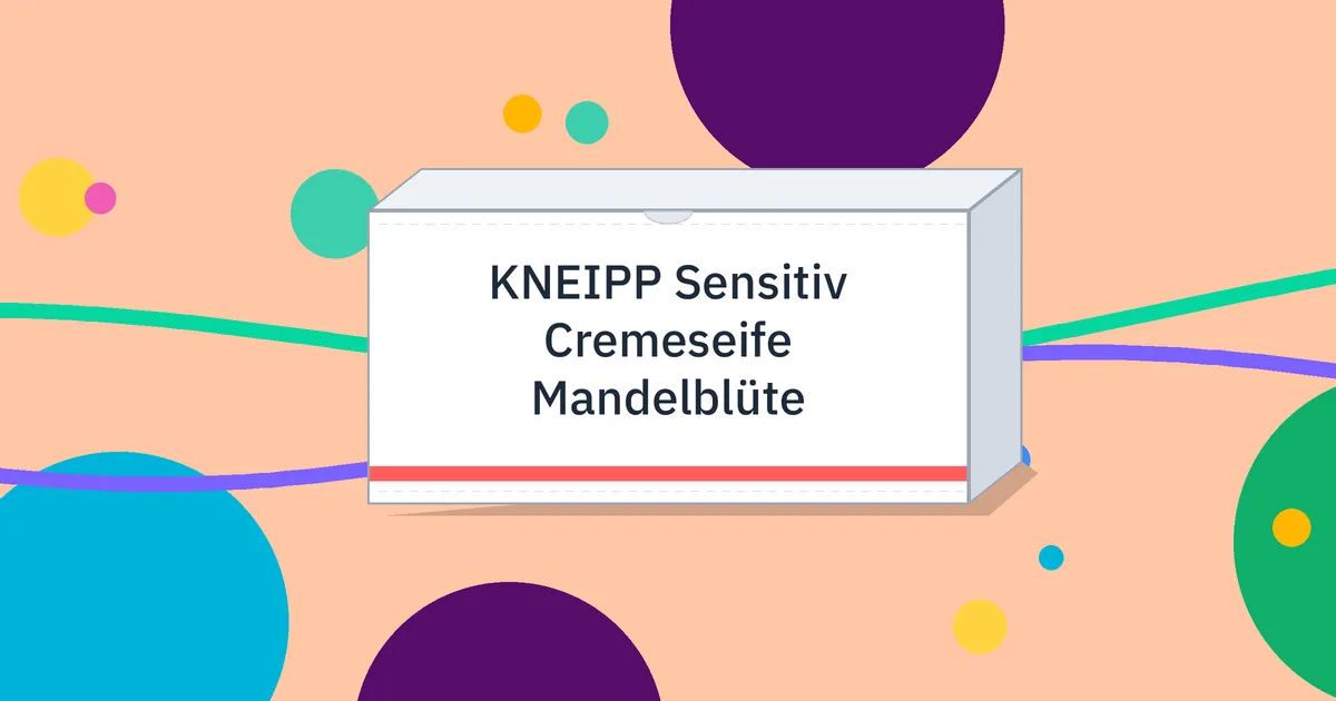 Symbolbild: Packung mit der Aufschrift KNEIPP Sensitiv Cremeseife Mandelblüte (PZN 20545641) – Verfügbarkeit und Bezug in Apotheken in Frankfurt am Main