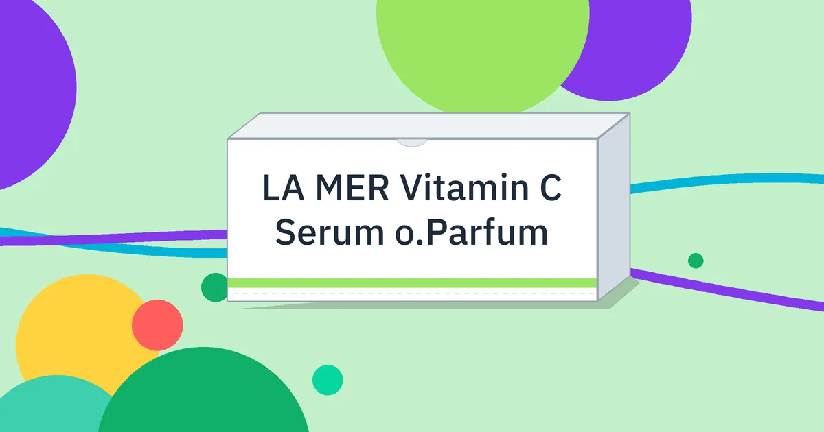 Symbolbild: Packung mit der Aufschrift LA MER Vitamin C Serum o.Parfum (PZN 19952074) – Verfügbarkeit und Bezug in Apotheken in Frankfurt am Main